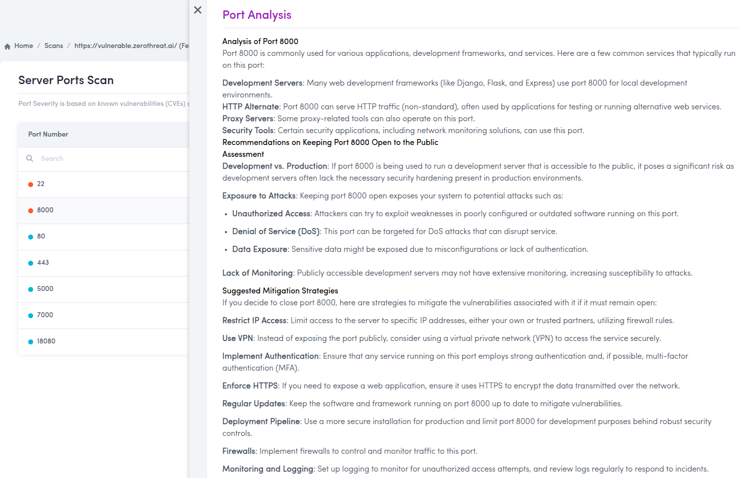 Server Ports Scan – Detect Insecure Open Ports